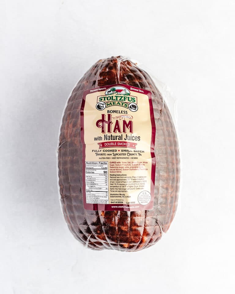 Boneless Double Smoked Whole Muscle Ham 6-8 lb. Unit - Stoltzfus Family ...
