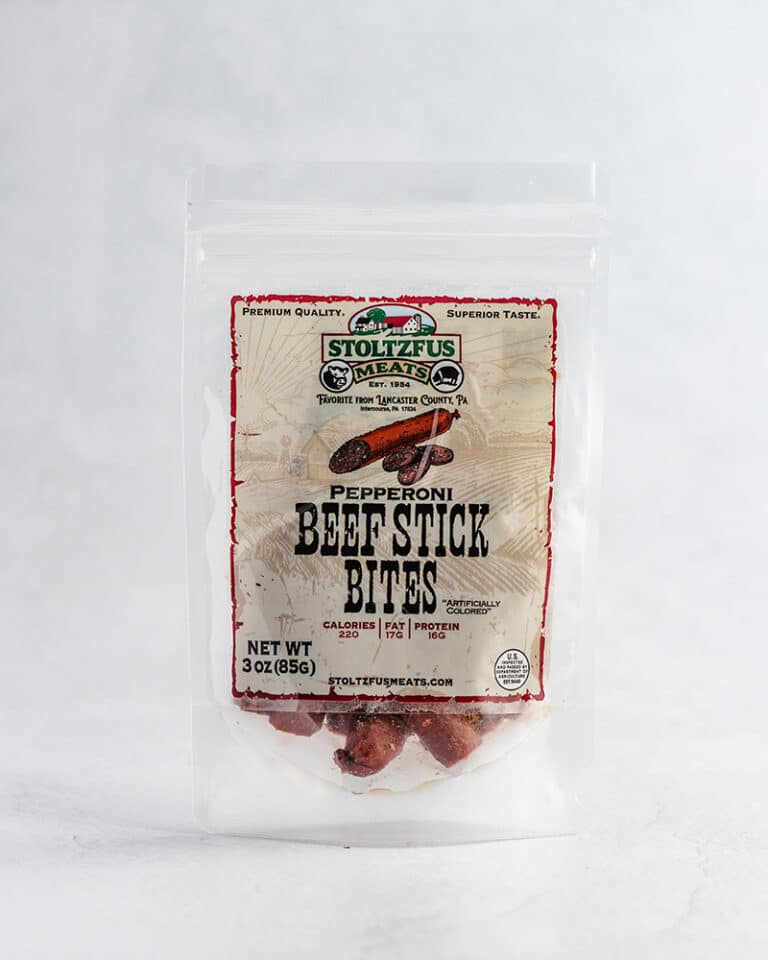Pepperoni Snack Stick Bites 3 oz. Pack - Stoltzfus Family Dairy