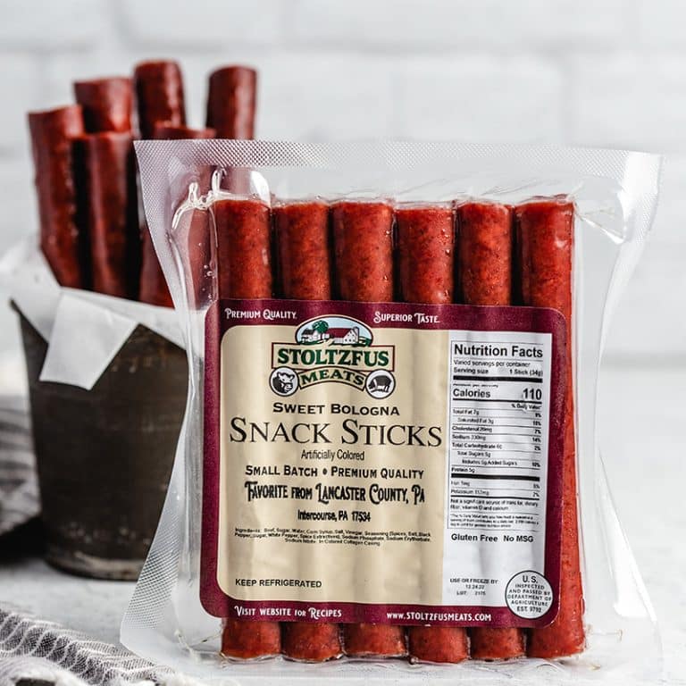Sweet Bologna Snack Sticks 6 oz. Pack - Stoltzfus Family Dairy